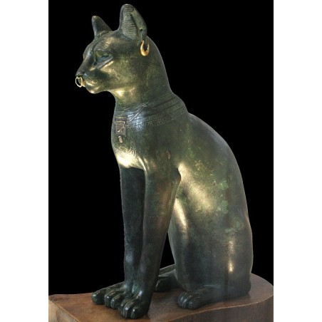Baset or Bastet hand painted papyrus | ELBARDY papyrus art
